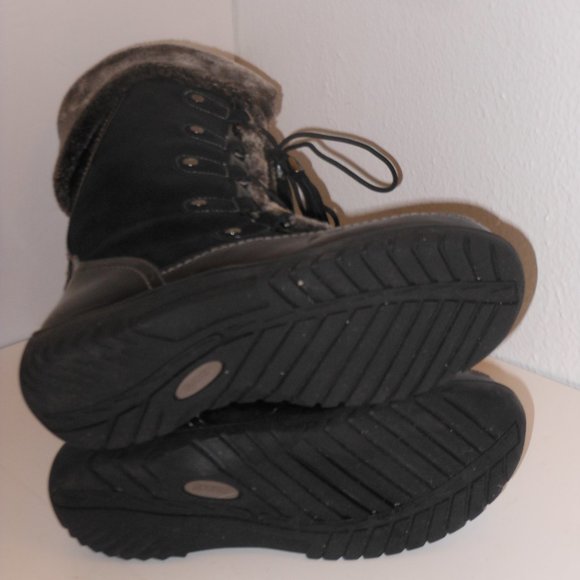 Sporto | Shoes | Sporto Black Genuine Suede And Patent Leather Lace Up ...